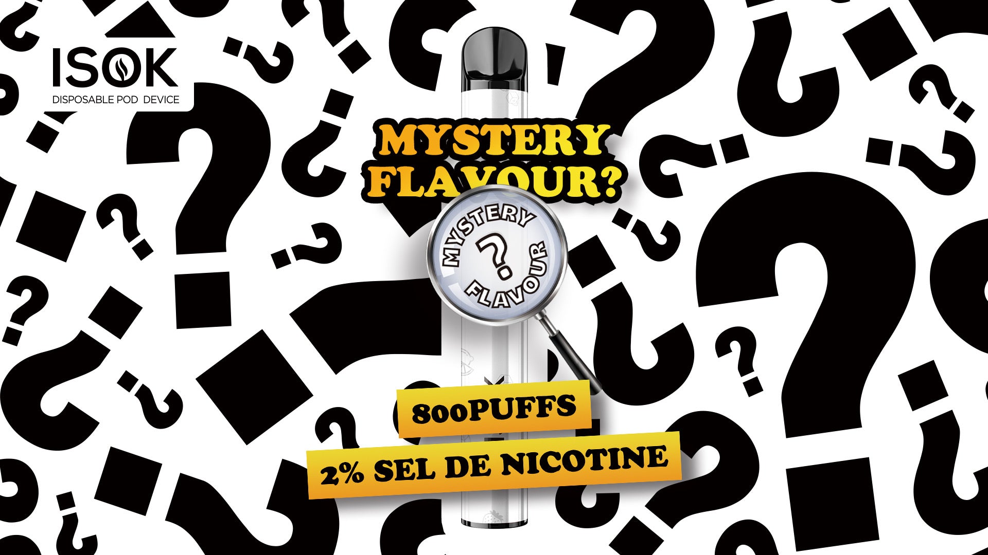 ISOK dévoile le "Mystery Flavour" – Vapora Distribution